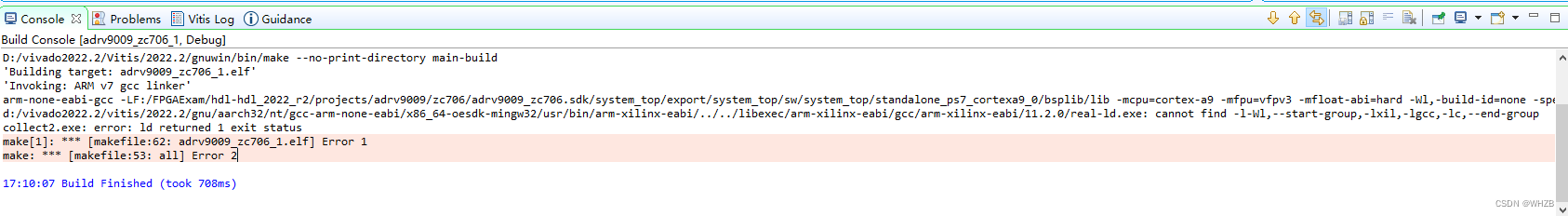 vitis问题记录_vitis collect2.exe: error: ld returned 1 exit stat-CSDN博客