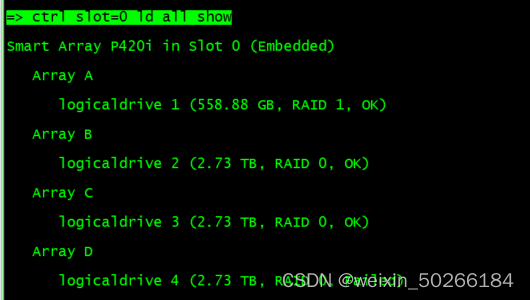 记录一次hp服务器磁盘更换后的raid制作_ssacli-CSDN博客