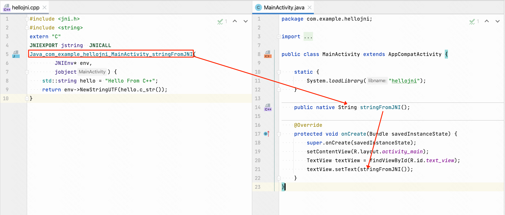 Android Studio 写一个Java调用c++ 的demo_android studio 调用c++-CSDN博客