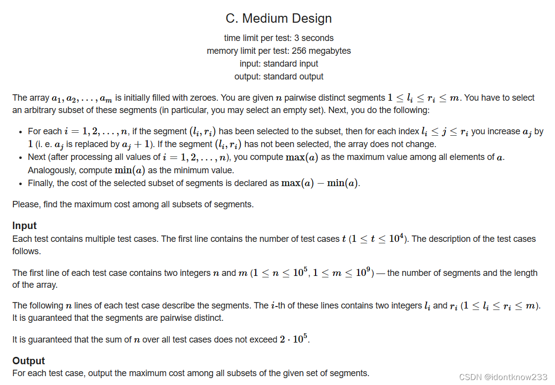 Codeforces Round 904 (Div. 2) C. Medium Design_codeforce904c-CSDN博客