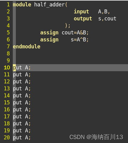 IC学习笔记19——Gvim的简易操作_gvim列输入-CSDN博客