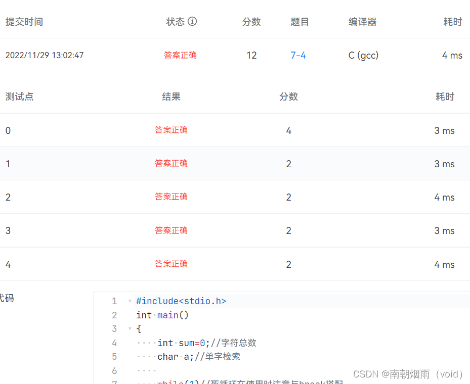（pta）7 4 统计一行文本的单词个数 本题目要求编写程序统计一行字符中单词的个数。所谓“单词”是指连续不含空格的字符串，各单词之间用空格分隔，空格数可以是多个。 Csdn博客 3844