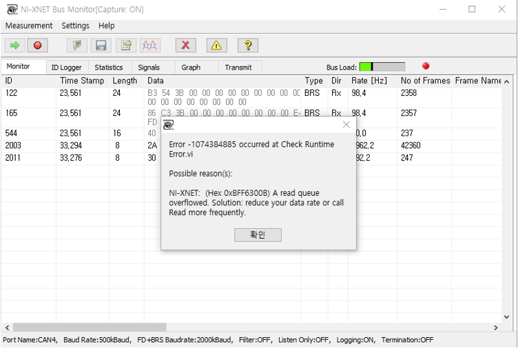 XNET Bus Monitor 出现错误 -1074384885 转_ni-xnet bus monitor-CSDN博客