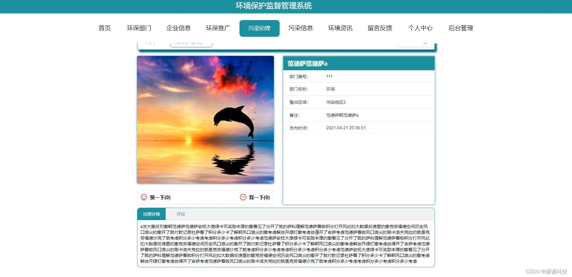 Pythonvue计算机毕业设计环境保护监督管理系统w5j9t(源码程序lw部署)python环境保护项目 Csdn博客