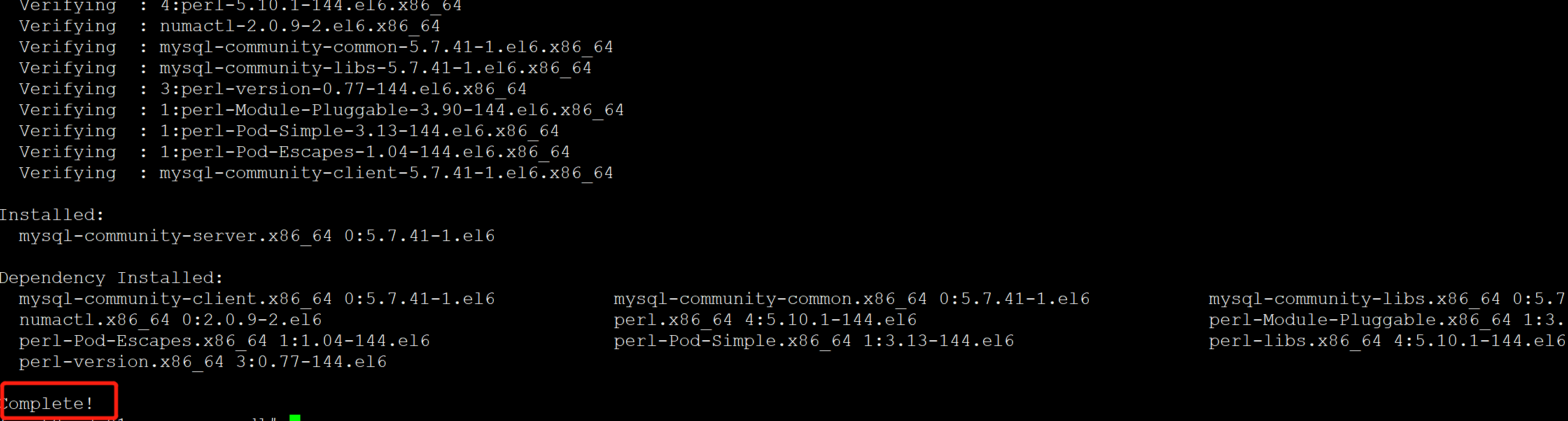 CentOS yum安装mysql出现Public key for mysql-community-server-5.7.41-1.el6.x86_64.rpm is not ...