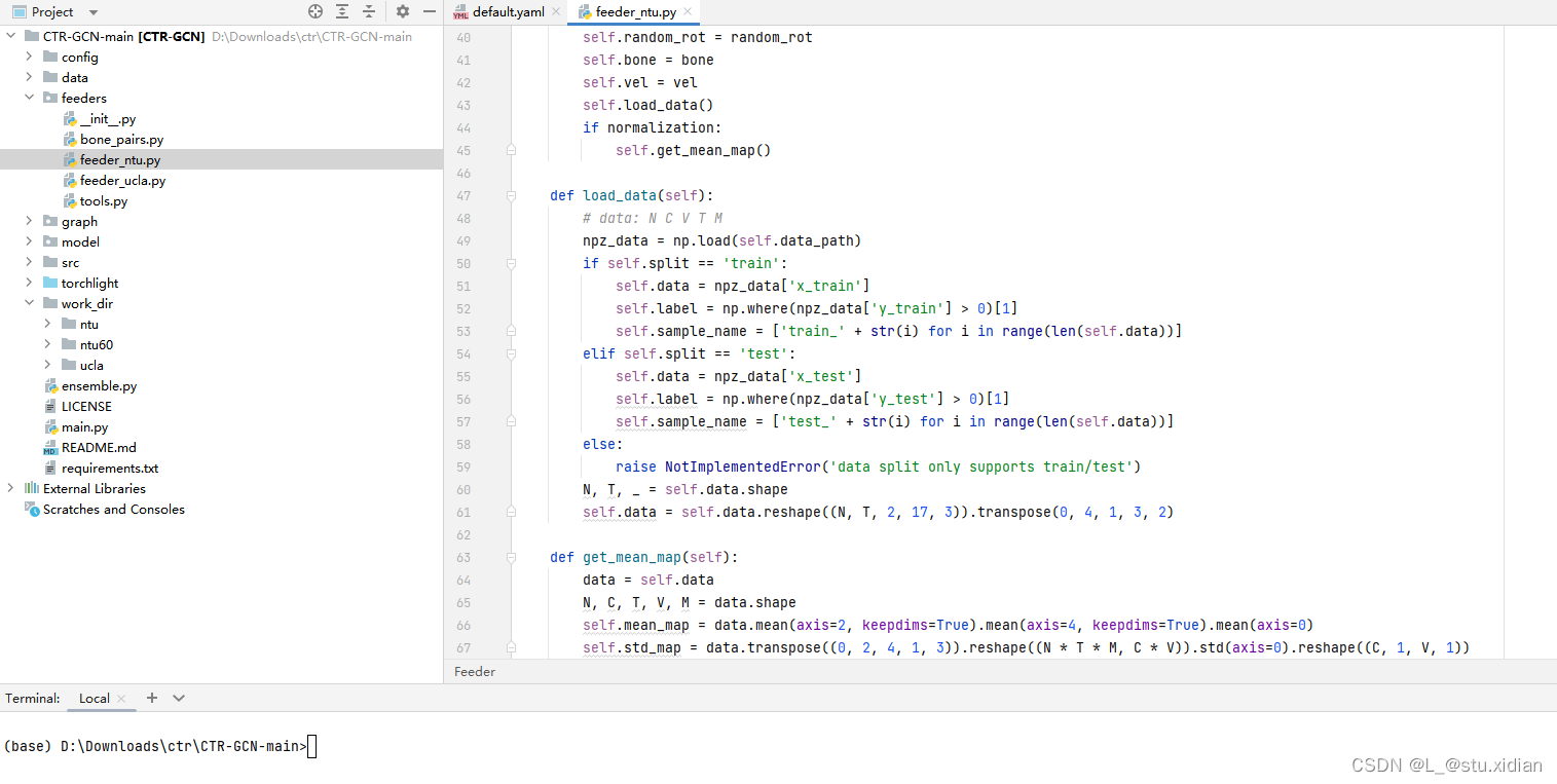 CTR-GCN源代码复现（skeleton-based Human Action Recongnition）_ctr-gcn复现-CSDN博客