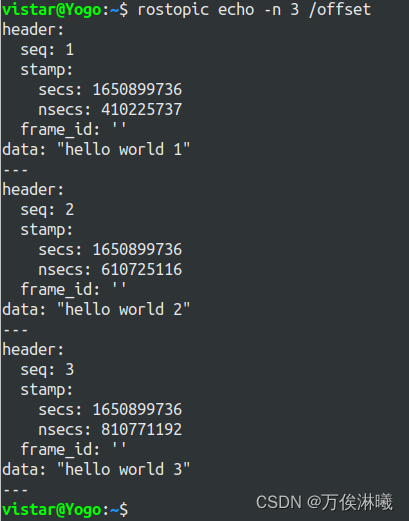 [ROS 系列学习教程] ROS Topic 相关API接口与命令行介绍_rostopic echo-CSDN博客