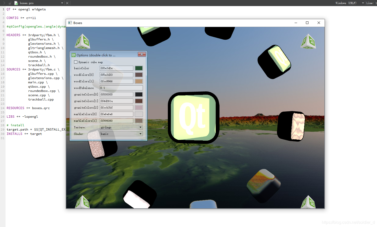 Qt官方boxes例程编译报错this Example Requires Qt To Be Configured With Opengl Desktop 1 Error