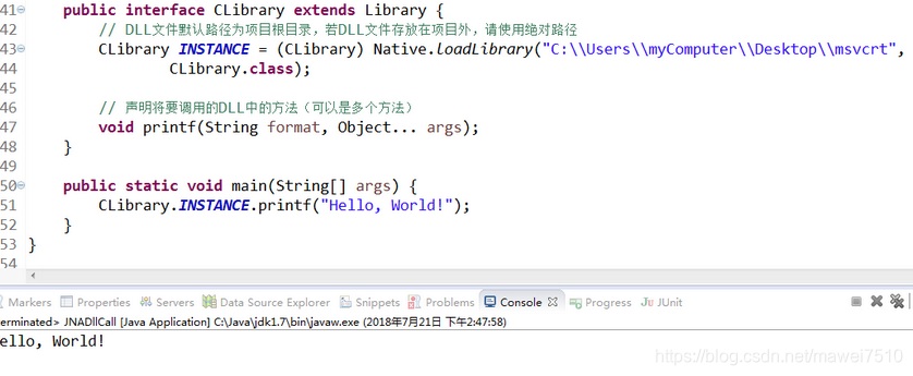 java使用JNA框架调用dll动态库_jna stdcall-CSDN博客