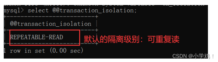 mysql事务并发和隔离级别，解决运行报错：ERROR 1193 (HY000): Unknown system variable ‘tx_isolation‘ 查看隔离级别报错-CSDN博客