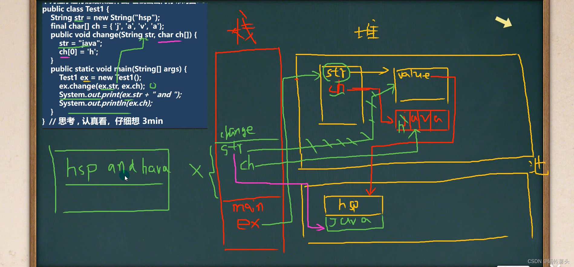 【面试题】String创建对象_change(str,ch)-CSDN博客