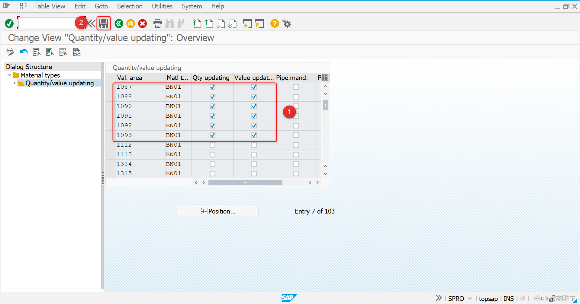 MM配置-主数据-定义物料类型(OMS2-Define Attributes of Material Types-T134/T134M ...
