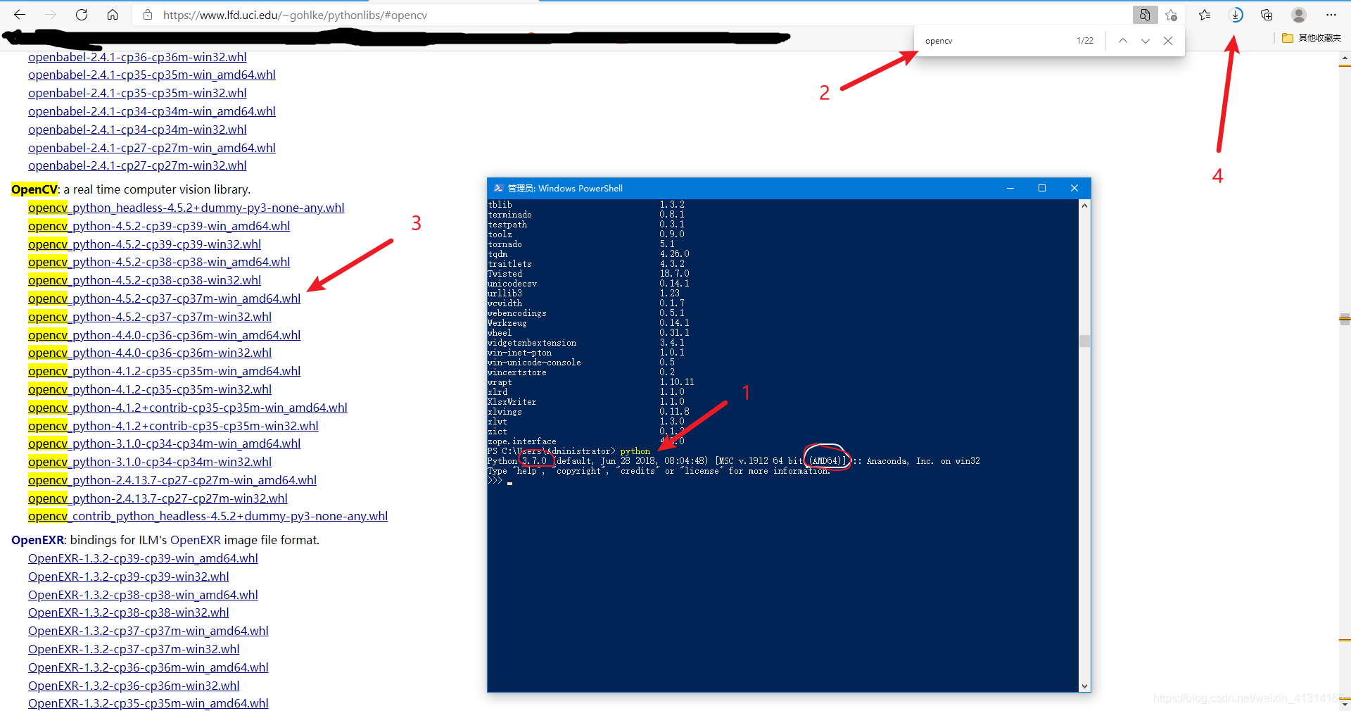 python软件管理包pip安装whl文件；opencv安装过程中遇到的问题_用pip下载whl文件时报错-CSDN博客