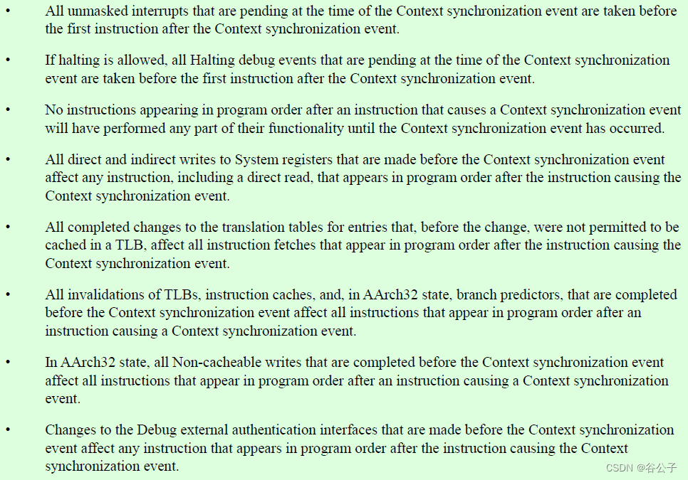 ARM Context synchronization event和Instruction Synchronization Barrier-CSDN博客