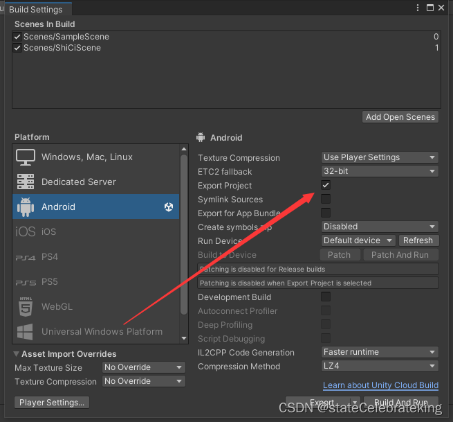 unity 导出 包 到 android studio 中打包_plugin [id: 'com.android.application', version: '8-CSDN博客