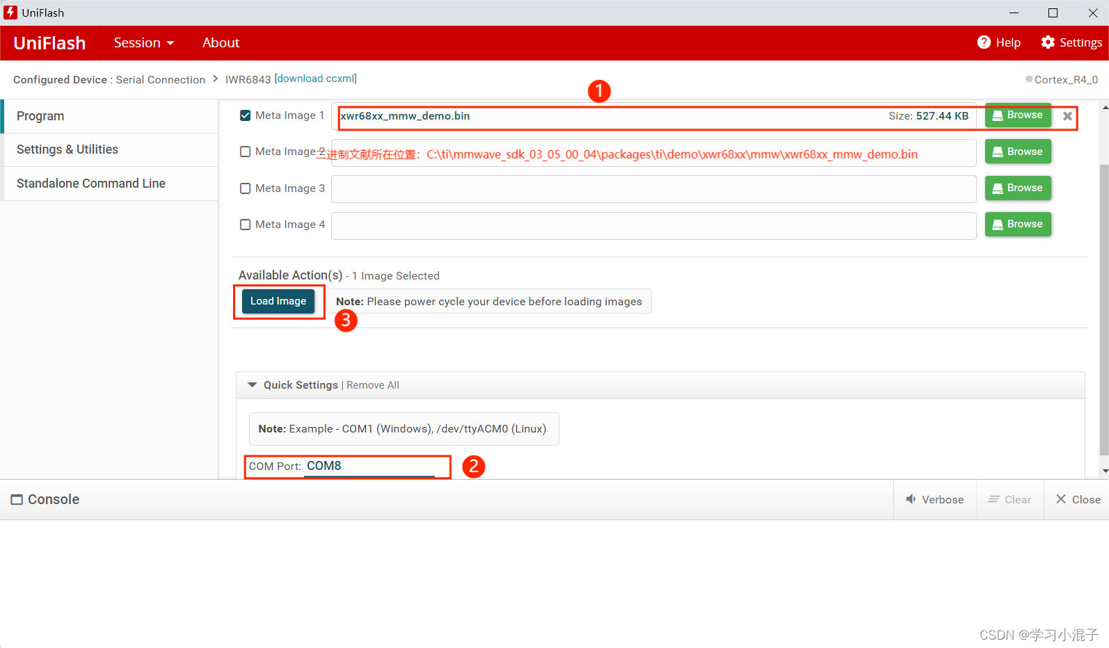 IWR6843ISK+mmWAVEICBOOST 运行ti例程-CSDN博客