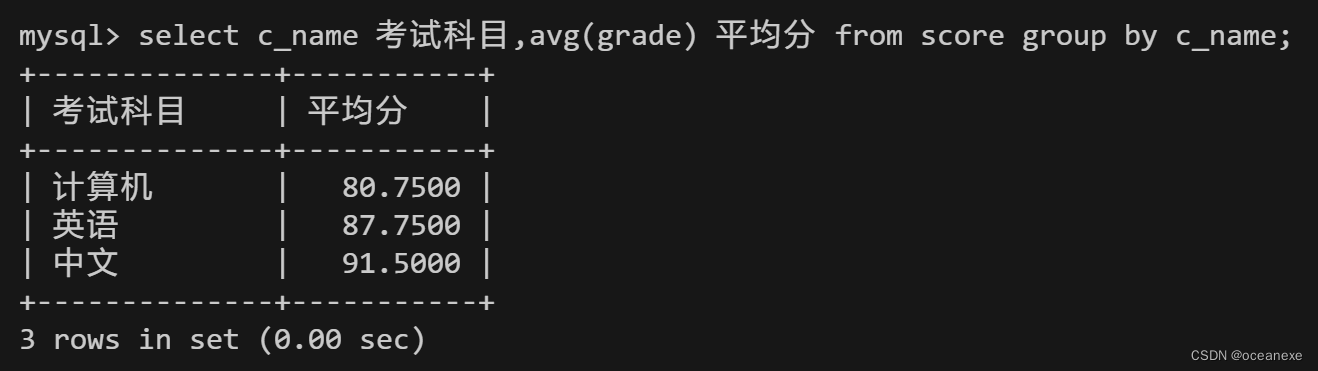 MySQL---多表查询_从student表和score表中查询出学生的学号,然后合并查询结果-CSDN博客