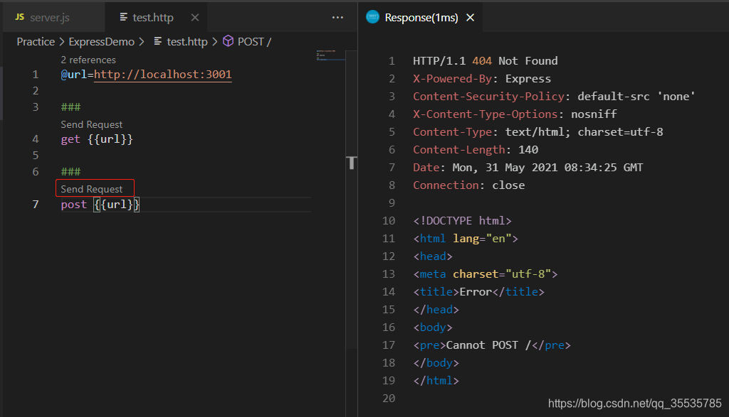 vscode中调试get/post请求的小工具_vscode post-CSDN博客