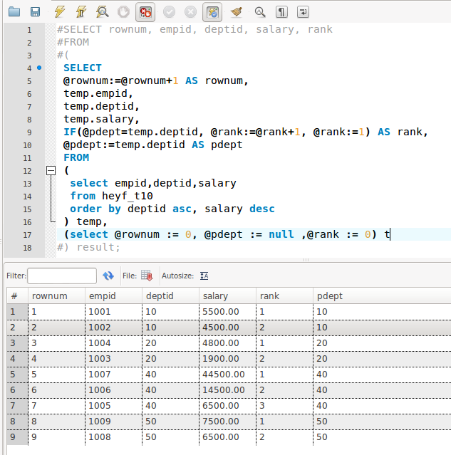 MySQL查询获取行号rownum_mysql rownum-CSDN博客