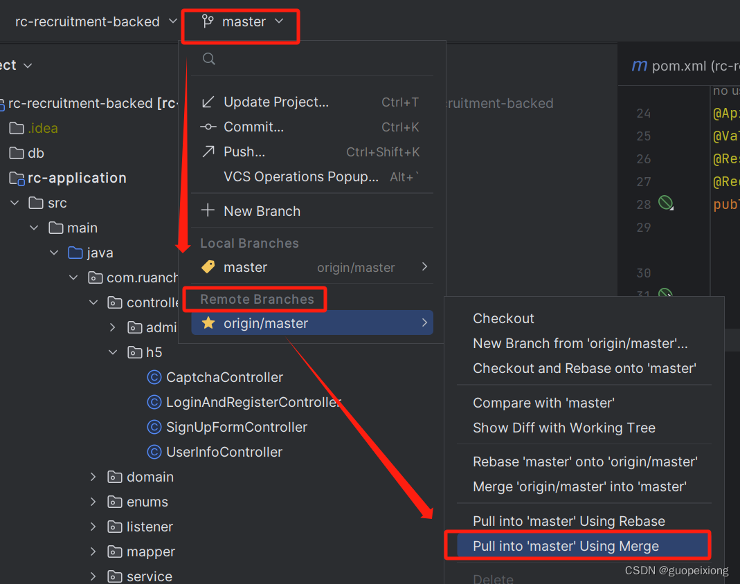IDEA中常用的Git操作_idea git add-CSDN博客