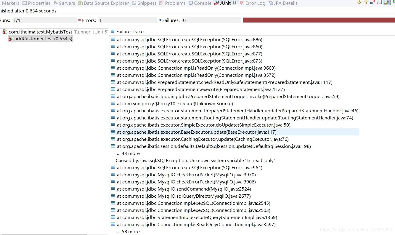 解决 org.apache.ibatis.exceptions.PersistenceException: ### Error building SqlSession.异常_one ...
