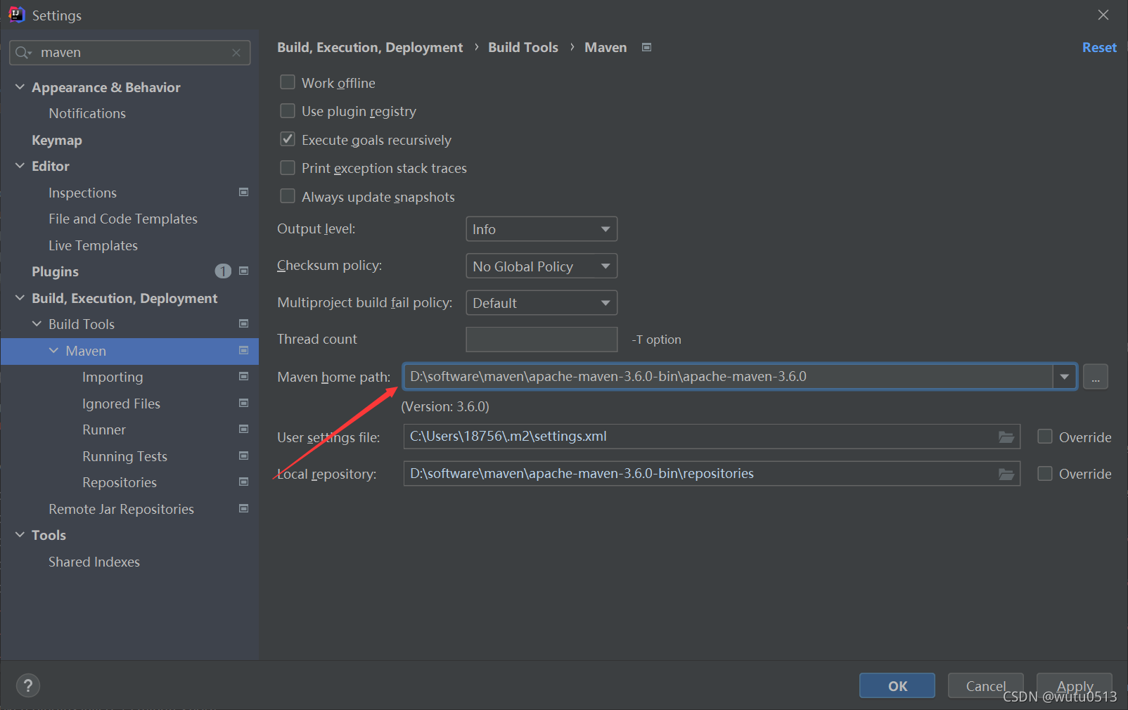 idea配置maven环境_idea maven homepath-CSDN博客