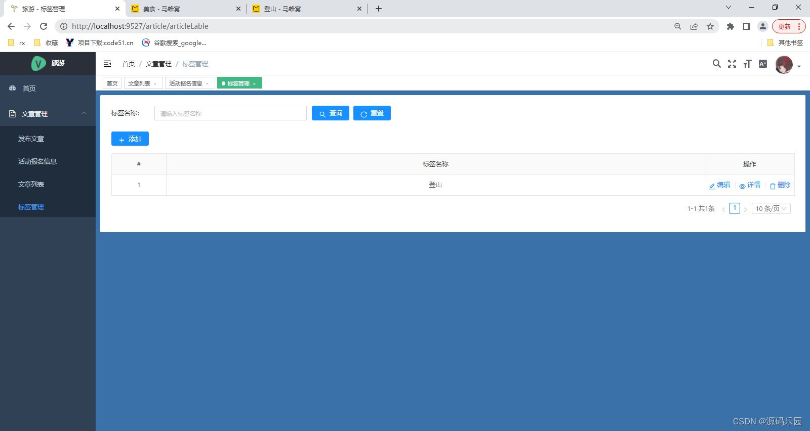 基于SSM+Vue+SpringBoot+MySQL的旅游景点推荐管理系统-CSDN博客