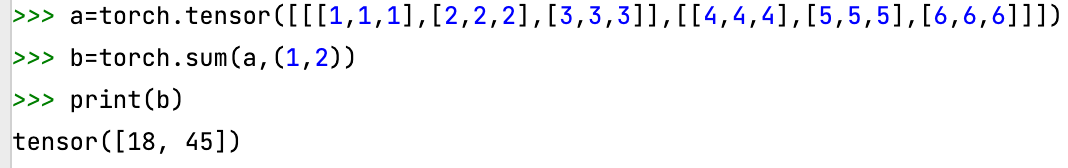 Pytorch中sum()函数的多维使用_pytorchsum()-CSDN博客