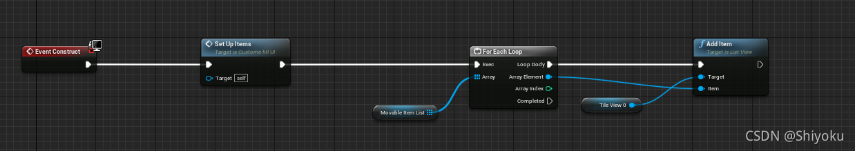 【UE4_蓝图】用TileView简单创建道具栏/背包_ue tileview-CSDN博客