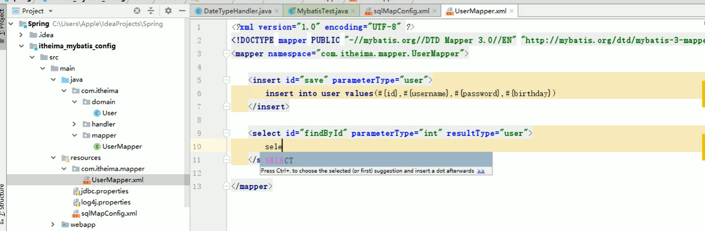java202304java学习笔记第六十六天-ssm-动态sql-自定义dataTypeHandle之2_dynamic-sql 自定义typehandle-CSDN博客