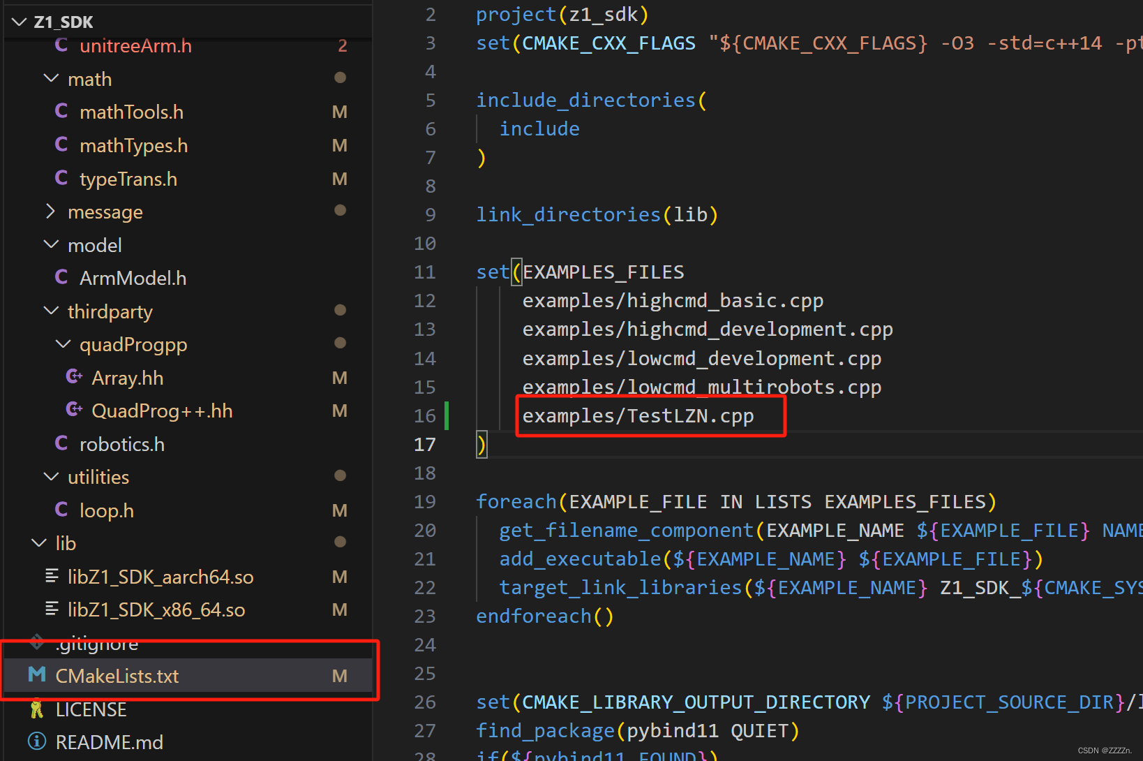 对Unitree宇树Z1机械臂进行SDK修改和调用示例_unitree sdk-CSDN博客