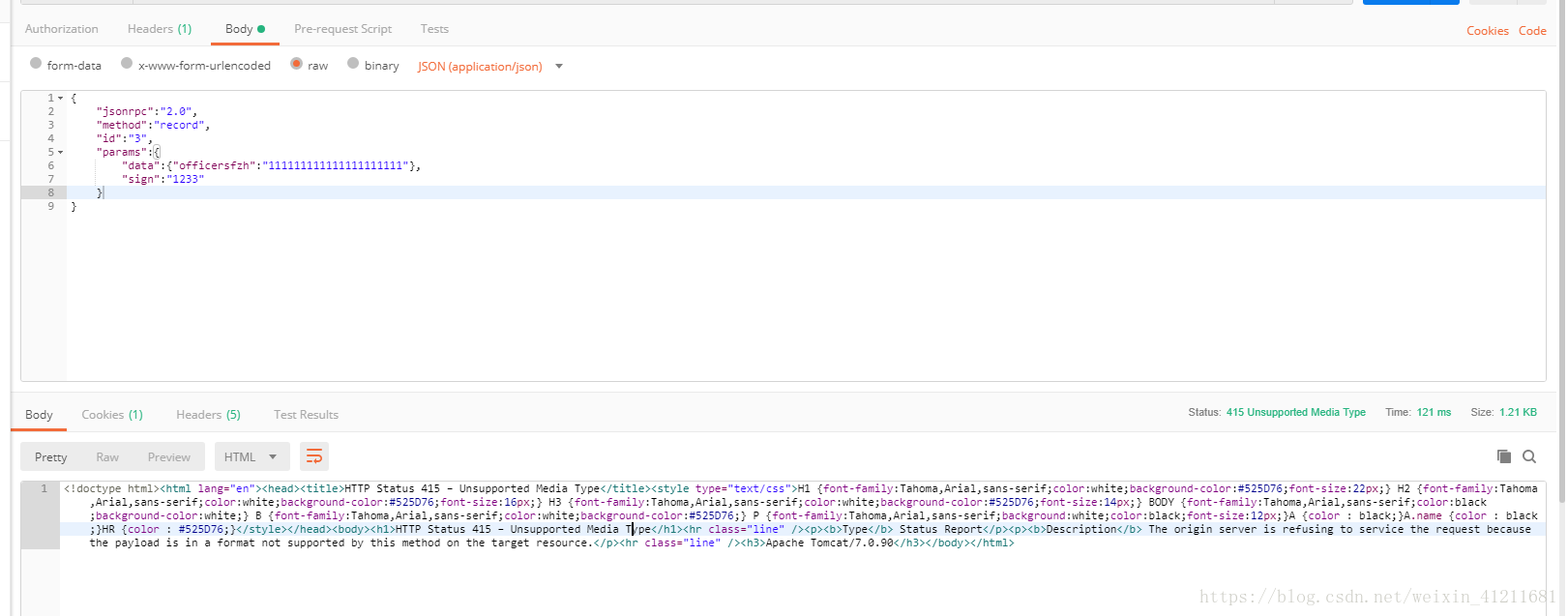 Handler execution resulted in exception: Content type 'application/json;charset=UTF-8' not ...