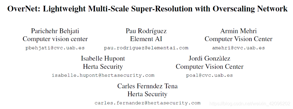 OverNet-250FPS SISR实时算法- | Lightweight Multi-Scale Super-Resolution with Overscaling Network ...