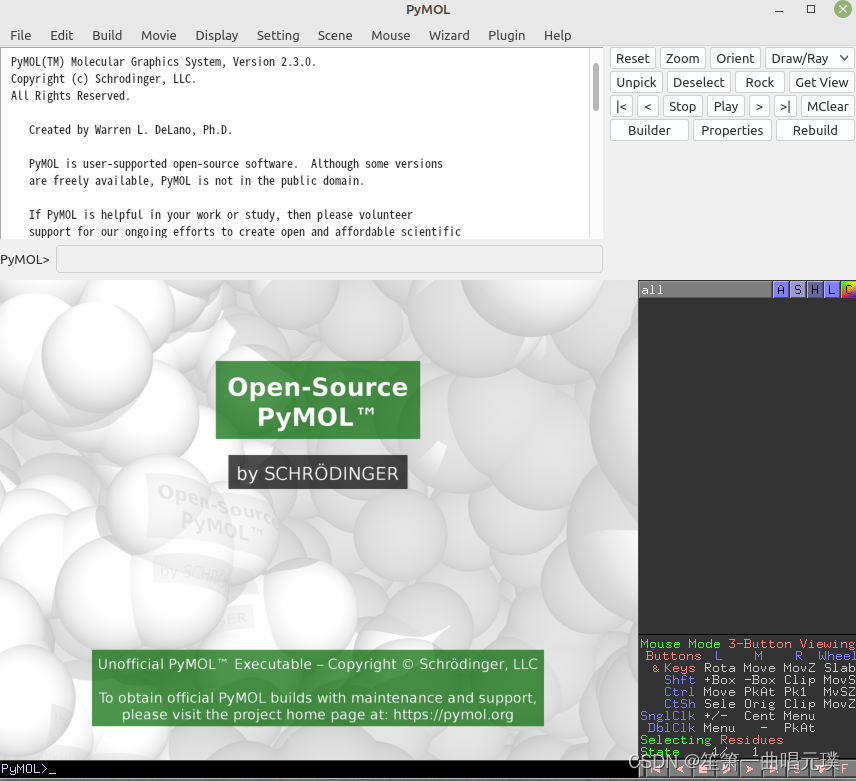 linuxmint 20.3 安装开源pymol_pymol开源版安装教程 linux-CSDN博客