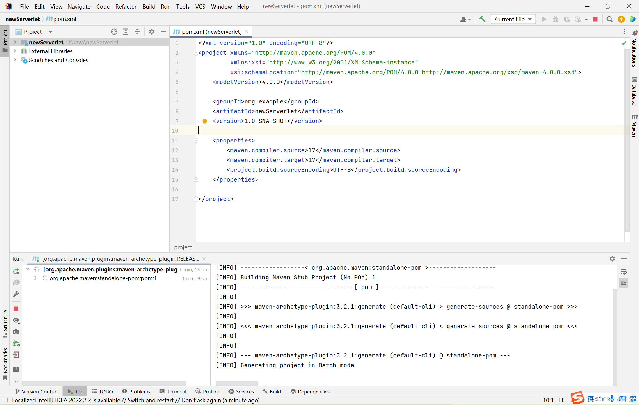IDEA2022用maven创建的Servlet项目_idea serverlet maven-CSDN博客
