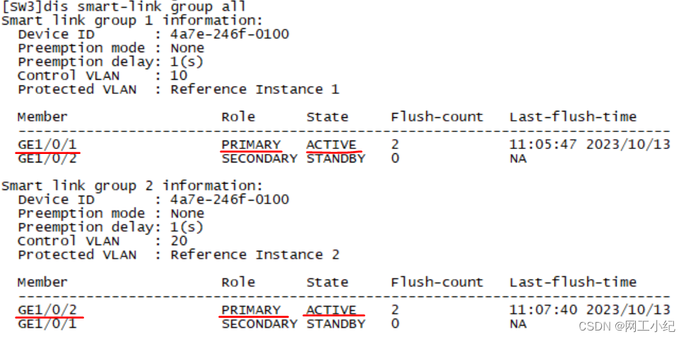 【Smart-link实验】华三smart-link，H3C智能链接配置-CSDN博客