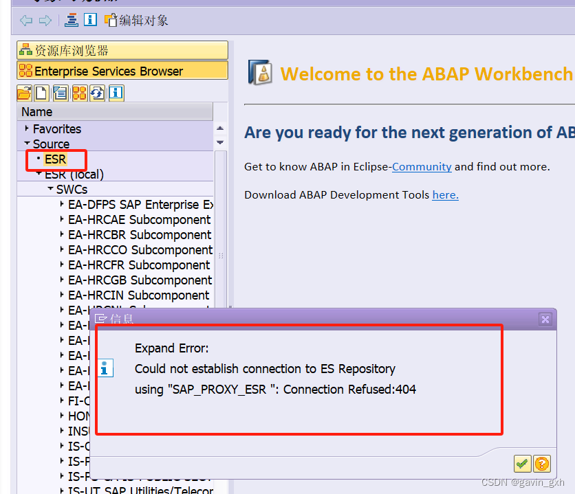 SAP BC 记一次 could not establish connection to ES repository using SAP_PROXY_ESR的问题_proxy esr-CSDN博客
