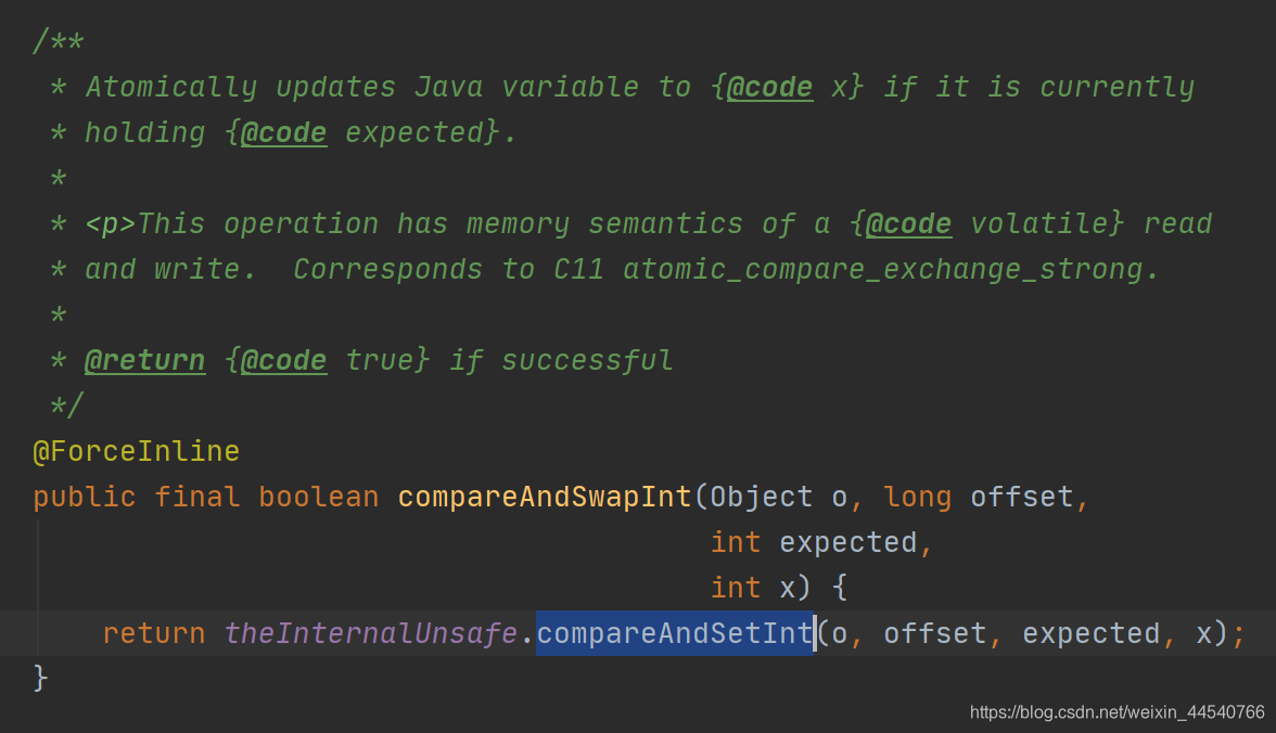 JAVA compareAndSwapInt和compareAndSetInt区别-CSDN博客