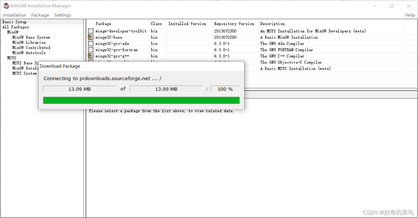 Windows下配置GCC（MinGW）环境_mingw-get-setup.exe-CSDN博客