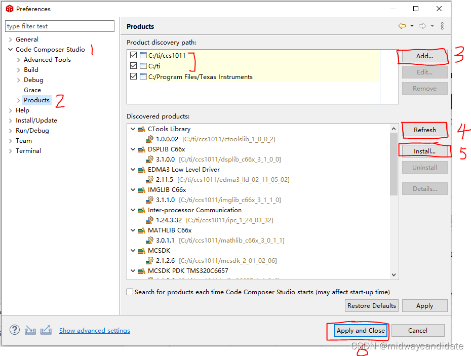 CCS10 导入MCSDK开发组件_ccs 10-CSDN博客
