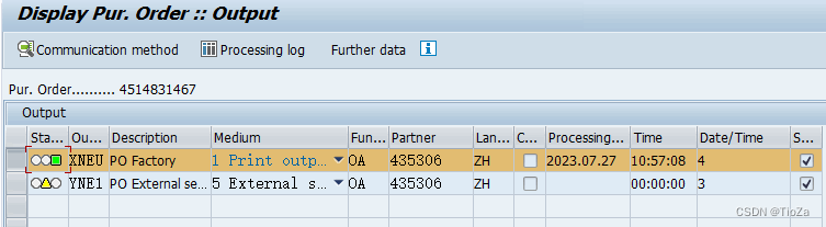 Purchase order reminder dunning ME91F-CSDN博客
