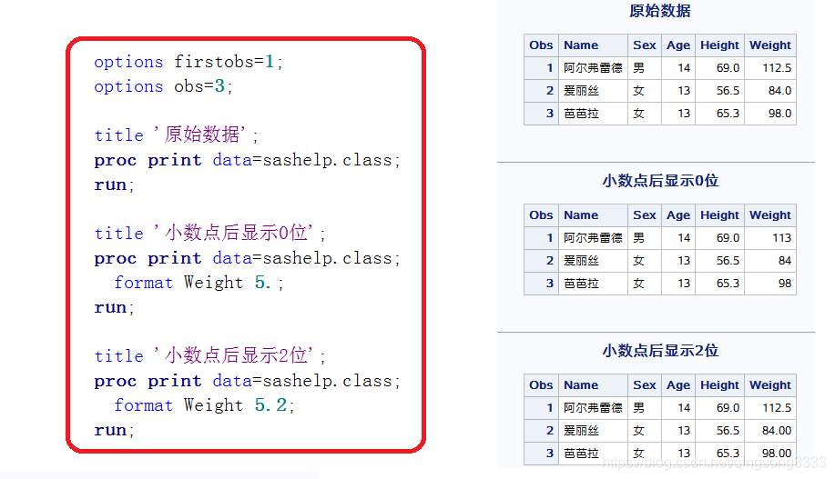 SAS： Format语句与Format过程_sas format-CSDN博客