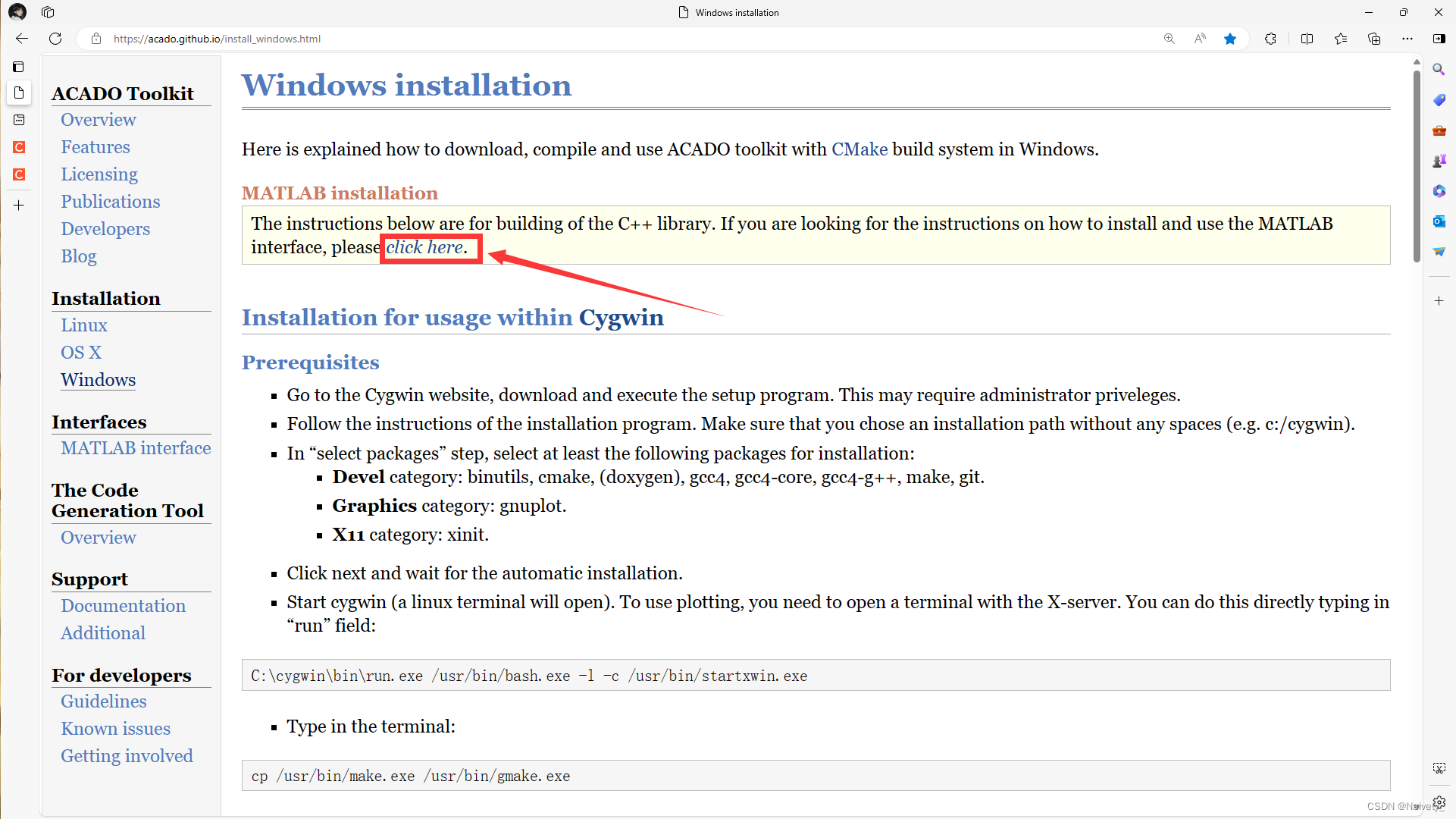 Windows系统Matlab R2019a安装ACADO Toolkit_matlab acado编译-CSDN博客