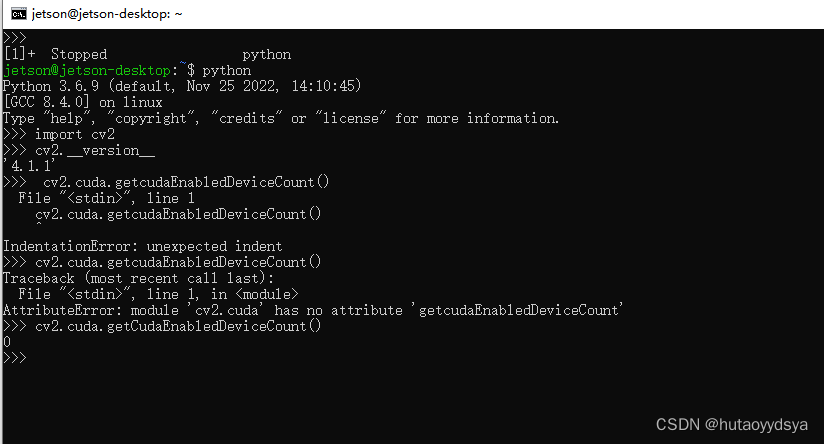 Jetson nano升级opencv带cuda版本_jetson nano cuda版本-CSDN博客