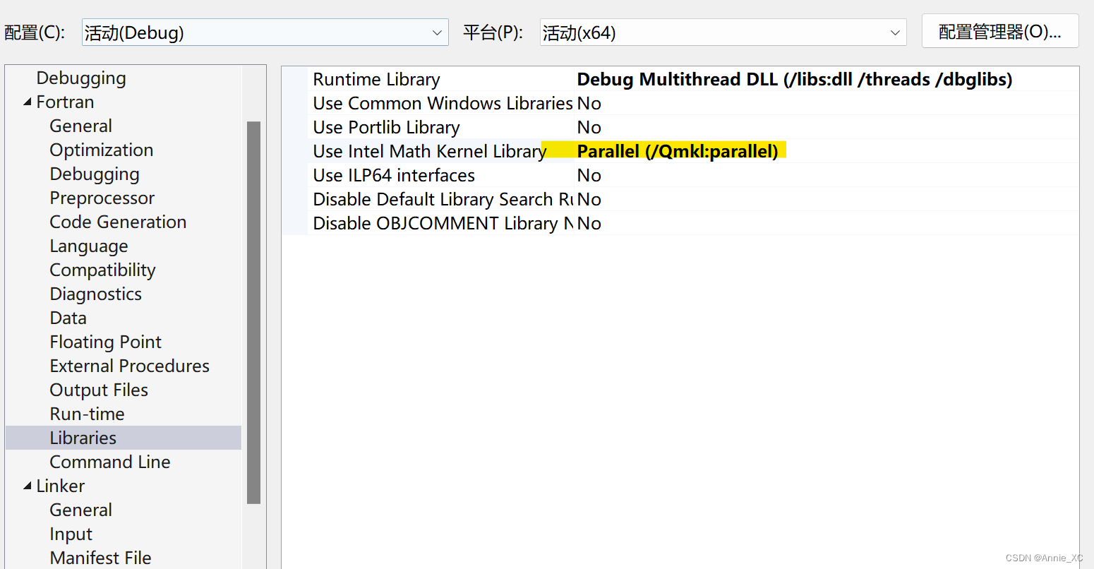 win11+VS2022 Fortran+lapack64_win11安装fortran-CSDN博客