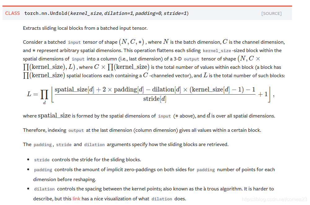Pytorch unfold和fold-CSDN博客