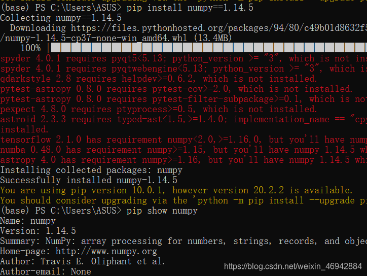 ImportError: numpy.core.multiarray failed to import-CSDN博客