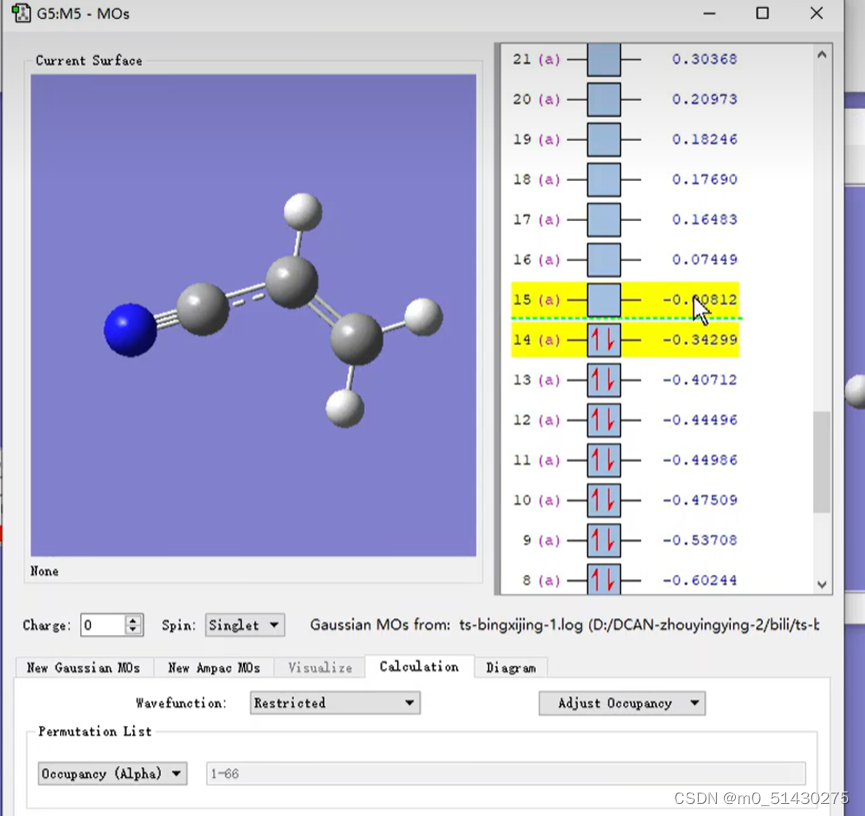 GaussView 5.0与Gaussian 09W使用学习记录-CSDN博客
