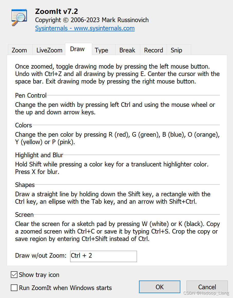 屏幕画笔工具--ZoomIt-CSDN博客